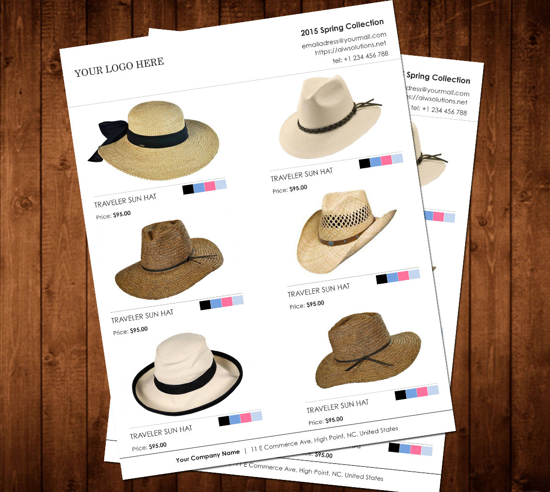 Custom Catalog Custom Line Sheet Line Sheet Design Template How To 