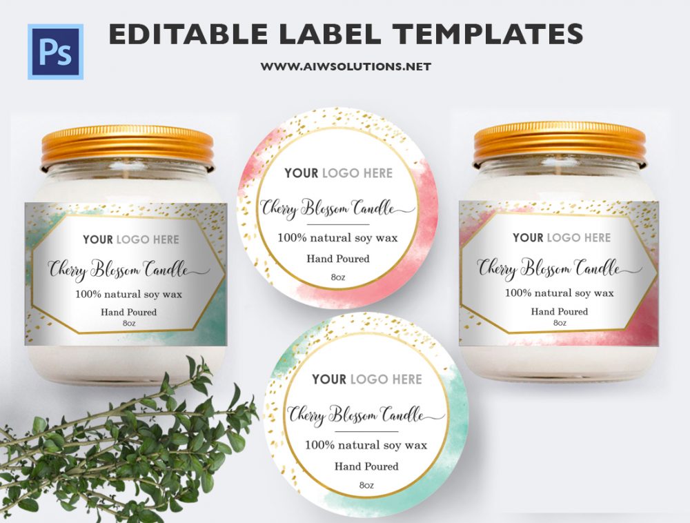 Candle Label Bernardin Jar Labels BottleLabels Candy Labels Clear