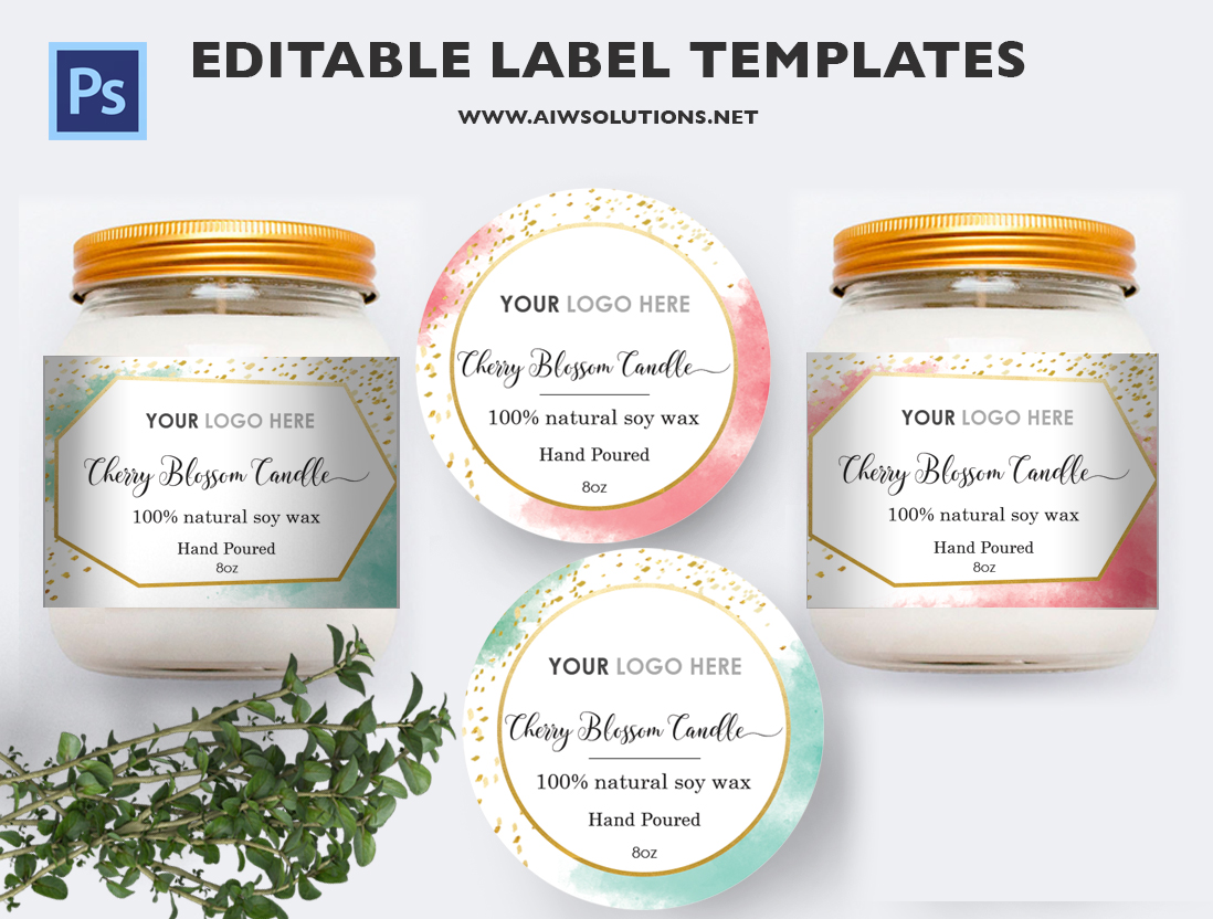 Candle Label Bernardin Jar Labels BottleLabels Candy Labels Clear 