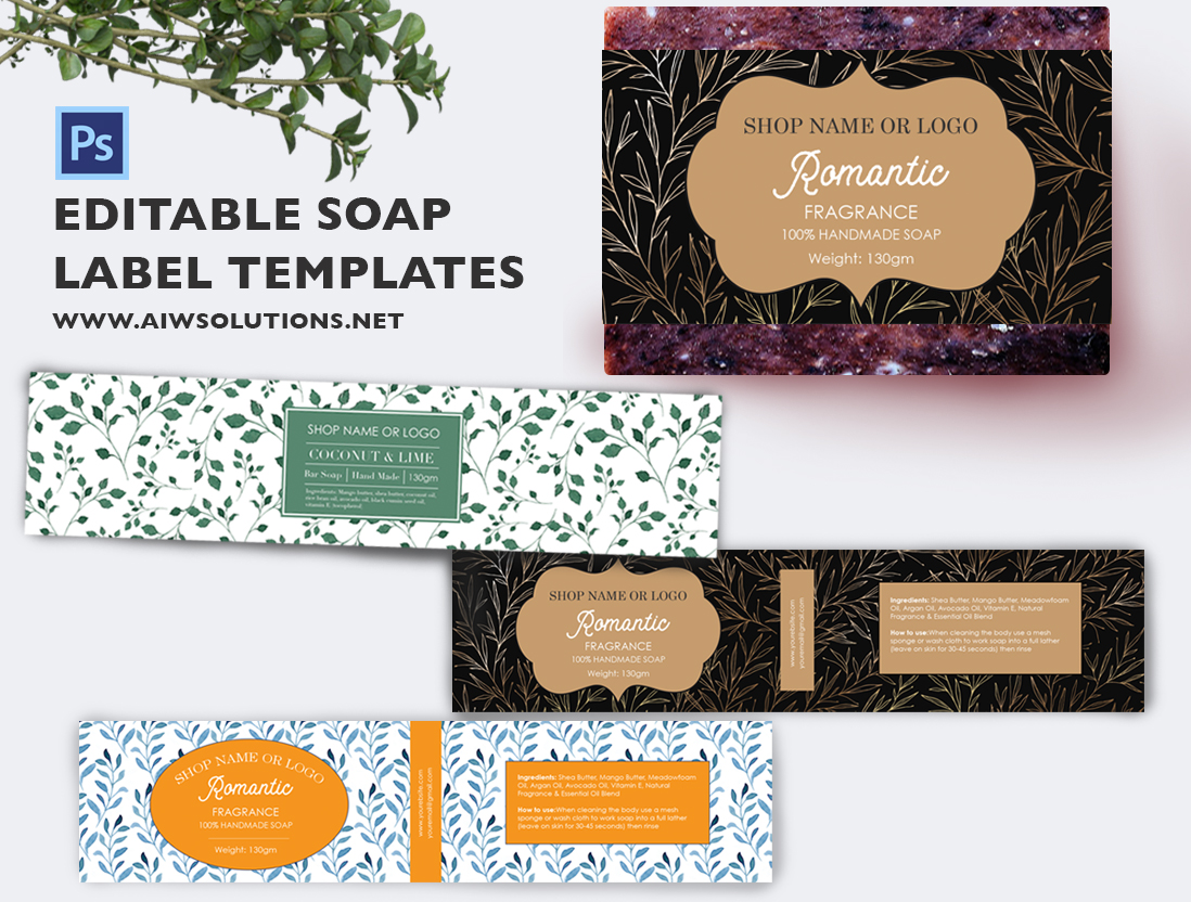 Soap Label Template ID49 Aiwsolutions