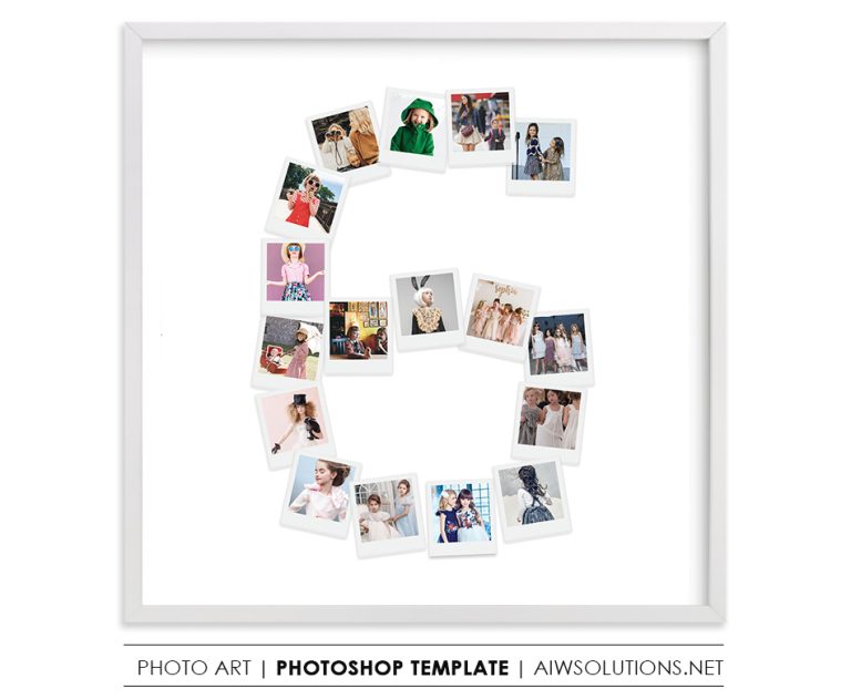 number 1 Photo Collage Template PSD - aiwsolutions