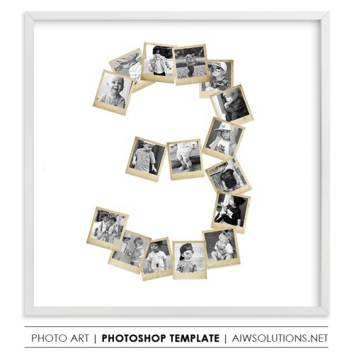 Number 2 Photo Collage Template - aiwsolutions