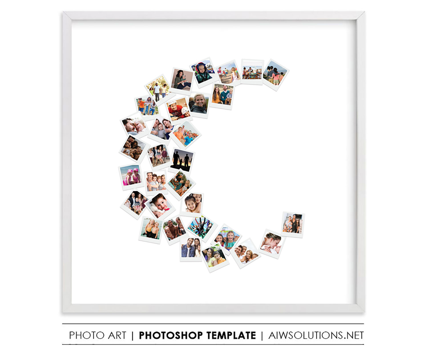 Moon Photo Collage Art Template