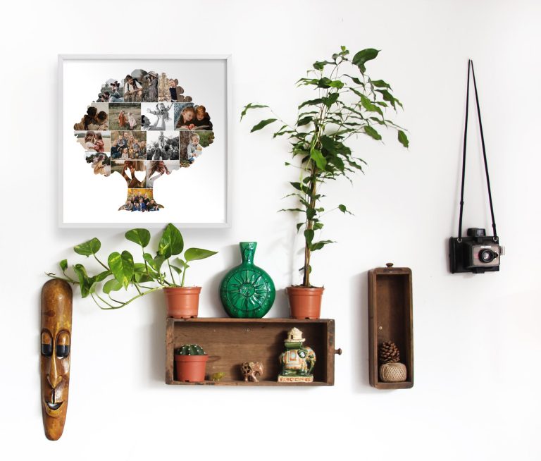 Tree Shape photo collage template - aiwsolutions