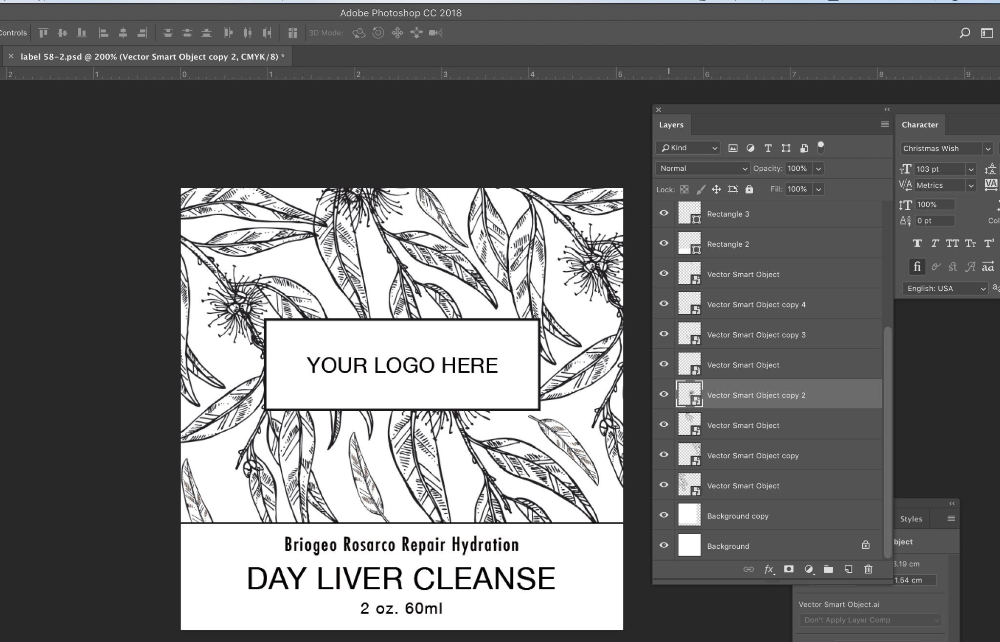Eucalyptus and Hibiscus Sabdariffa label id84 - aiwsolutions