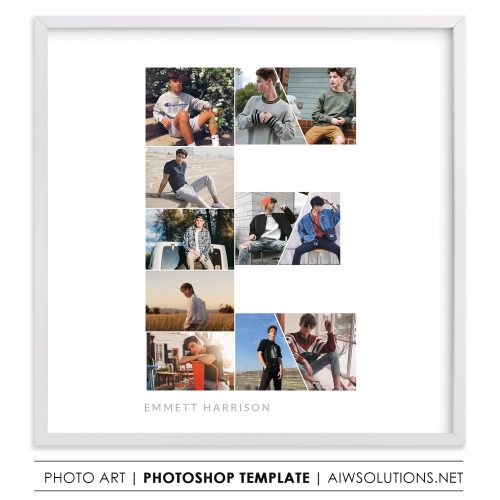 Letter D photo collage