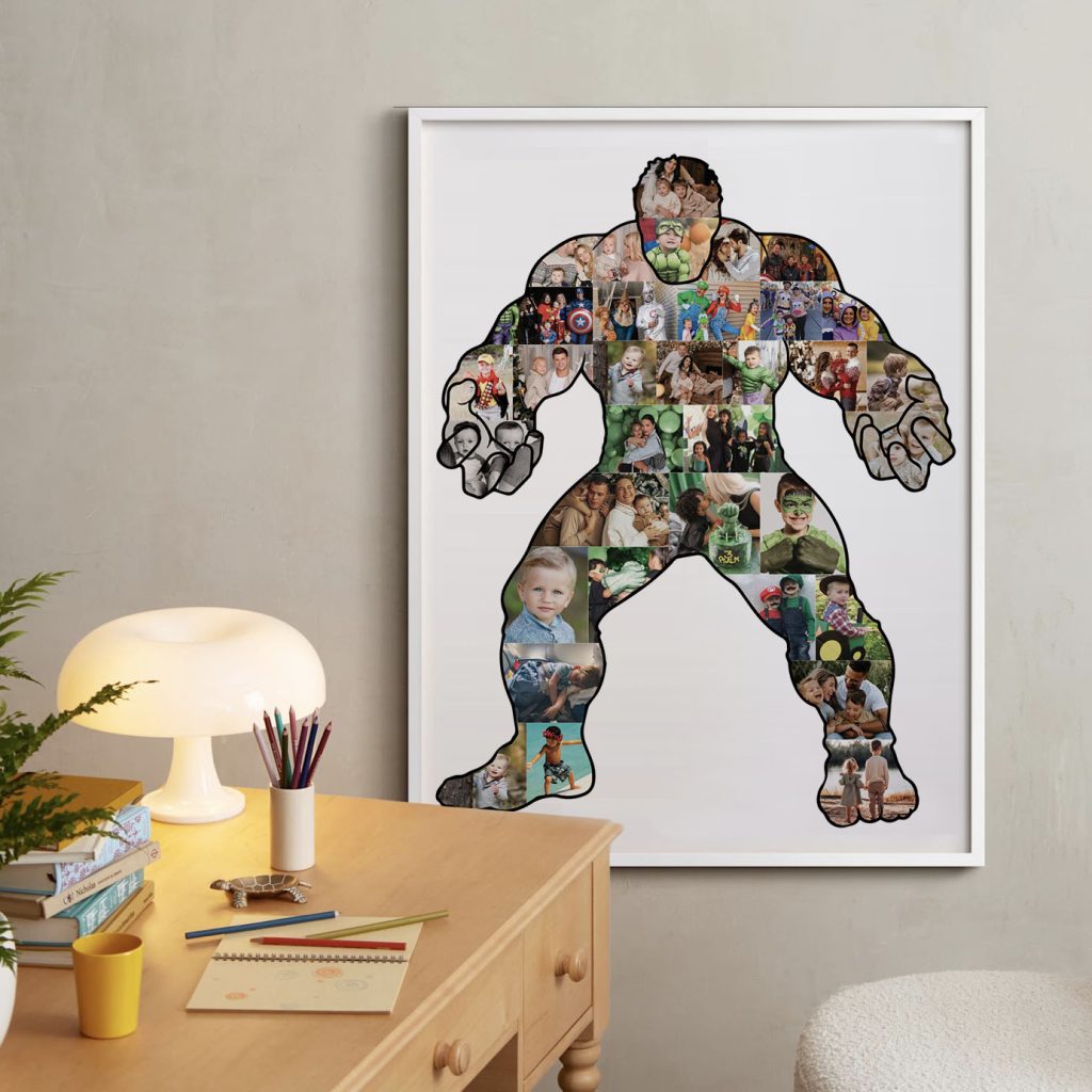 Hulk theme birthday gift, Hulk wall decor, gift for Hulk lover