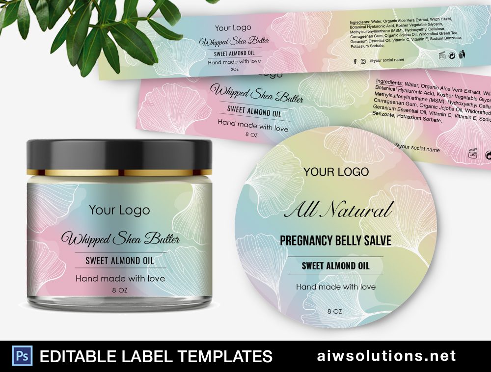 Cosmetic Label Template
