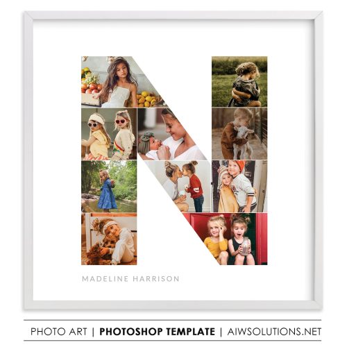 Letter O photo collage - aiwsolutions