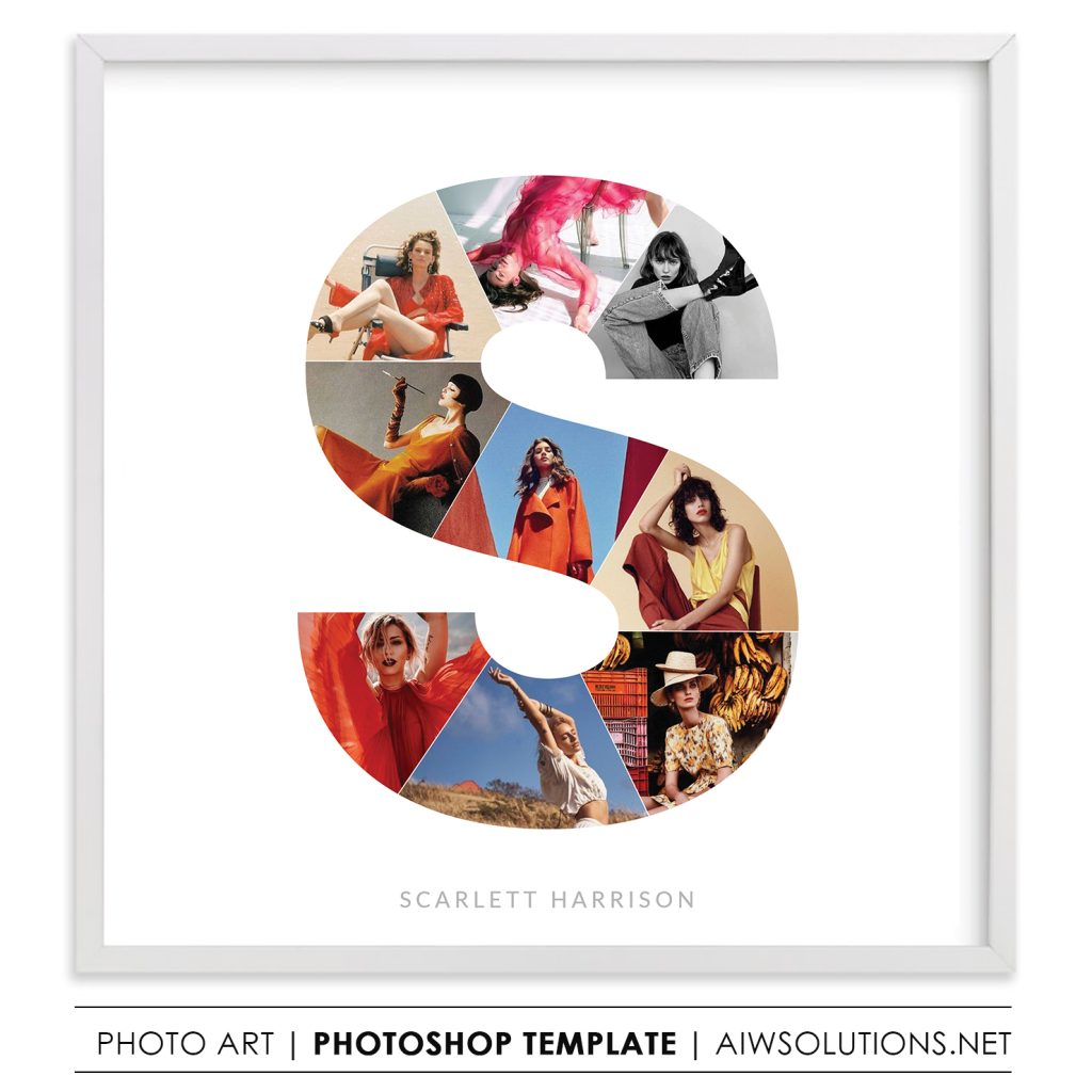 Letter R photo collage - aiwsolutions