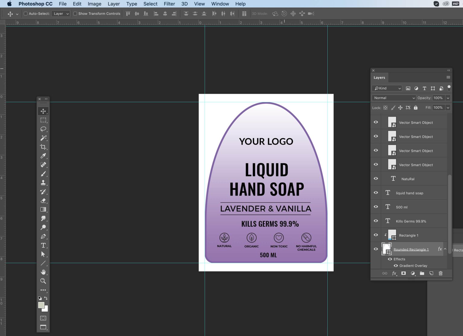 Hand soap label – Canva and Photoshop Template ID86 - aiwsolutions