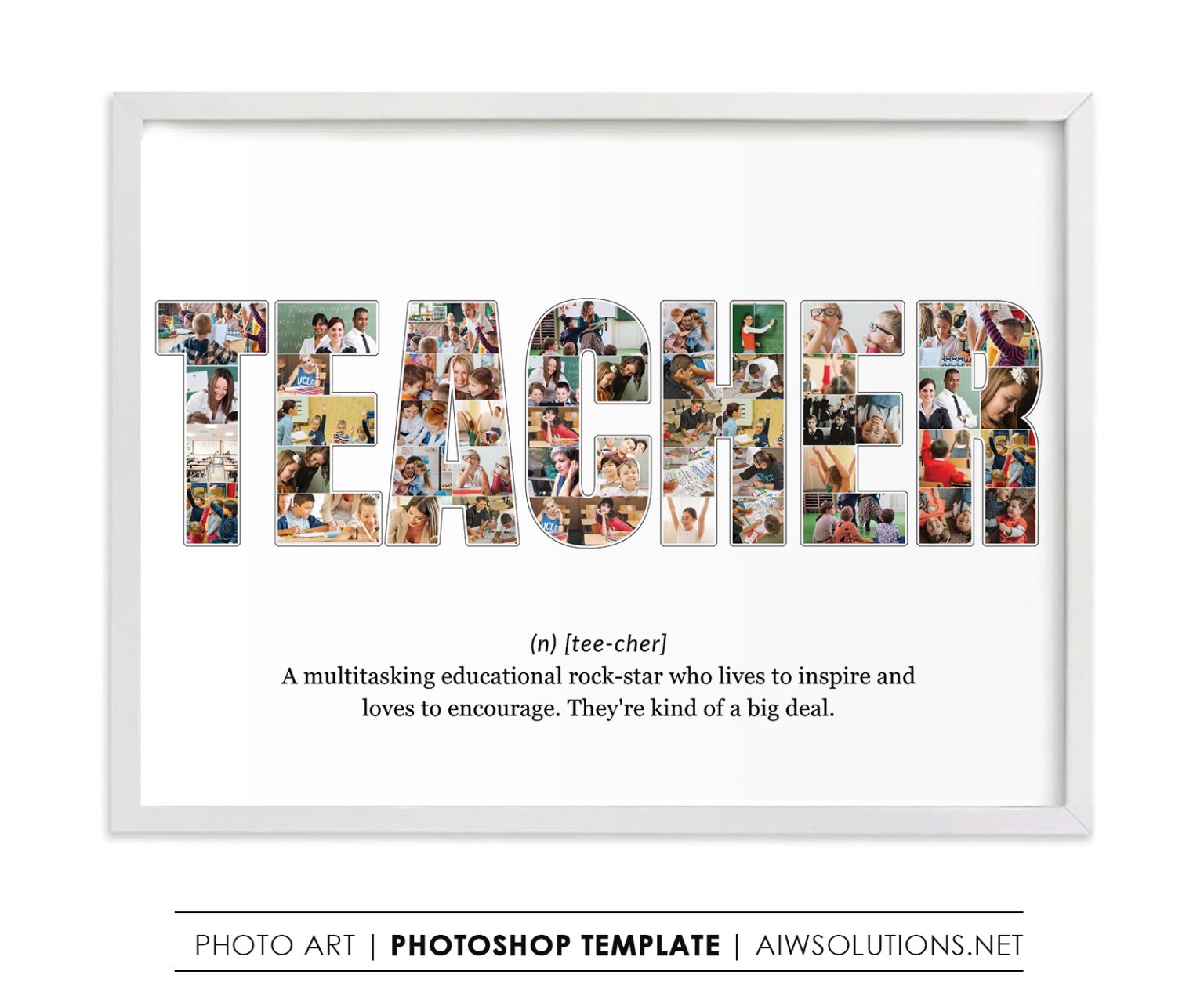 Teacher Photo Collage – Teacher appreciation gift - aiwsolutions