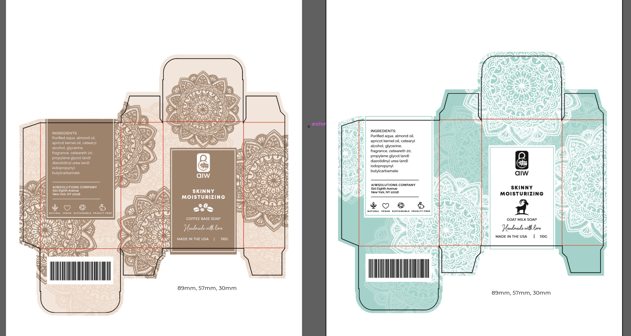 Soap Box Template – coffee soap box template – goat milk box label ...