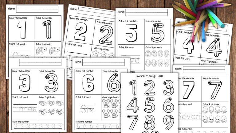 65 pages Preschool Math Worksheets, Counting Games for Kids, Math ...