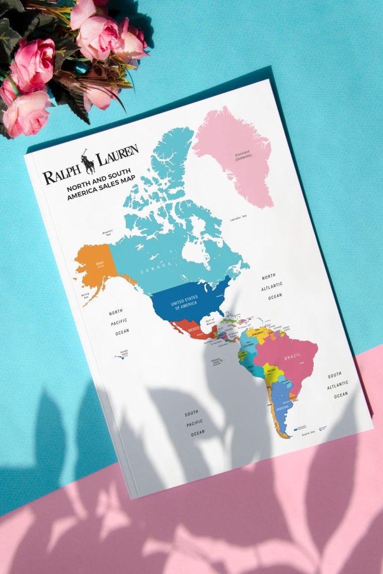 Editable Canva North and South America sales map coloring page,road ...