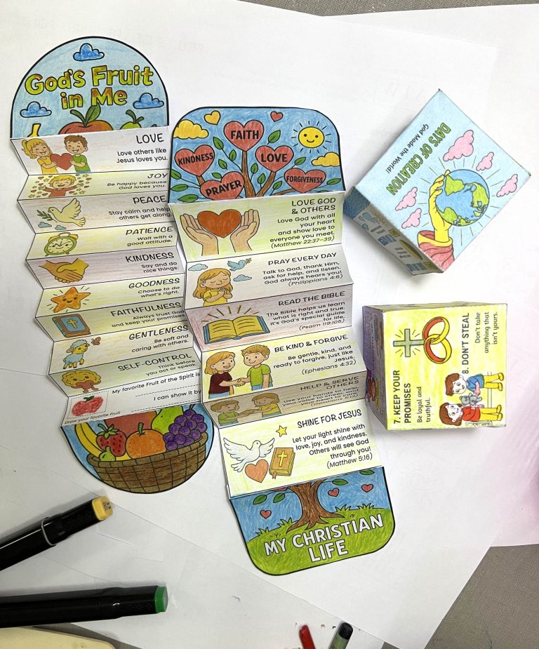 Fruits of the Spirit Foldable Craft Printable, Sunday School Craft ...